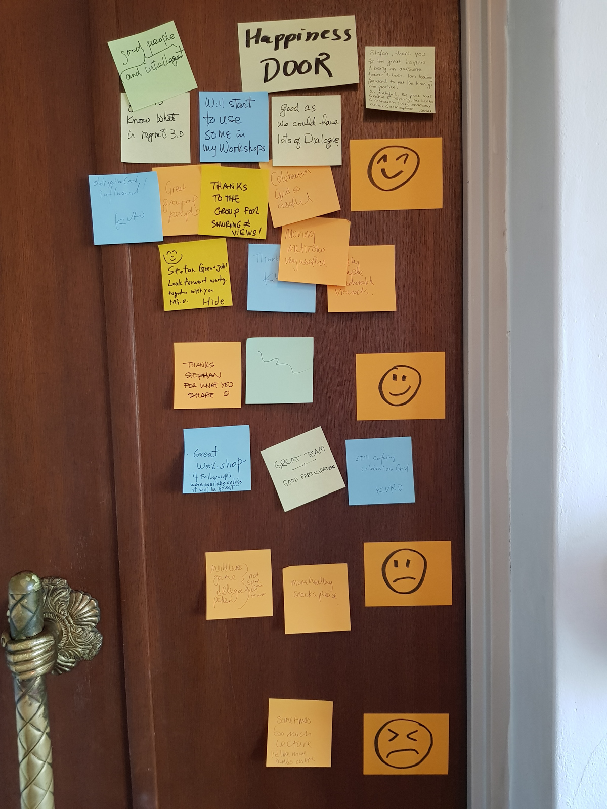 Happiness Door - A powerful Feedback Tool for workshops and meetings